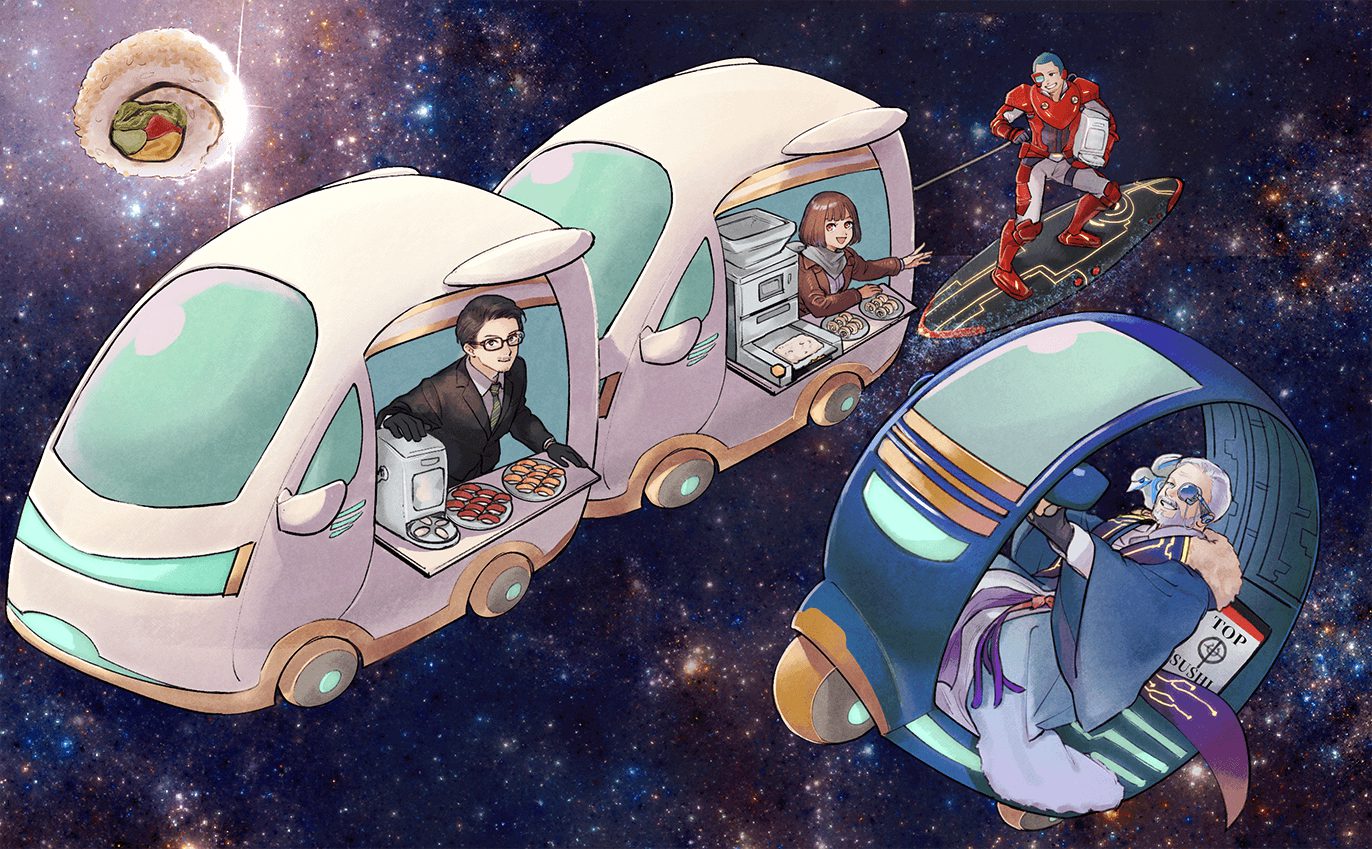 Sushi Robot, Sushi Machine TOP,INC. in Japan