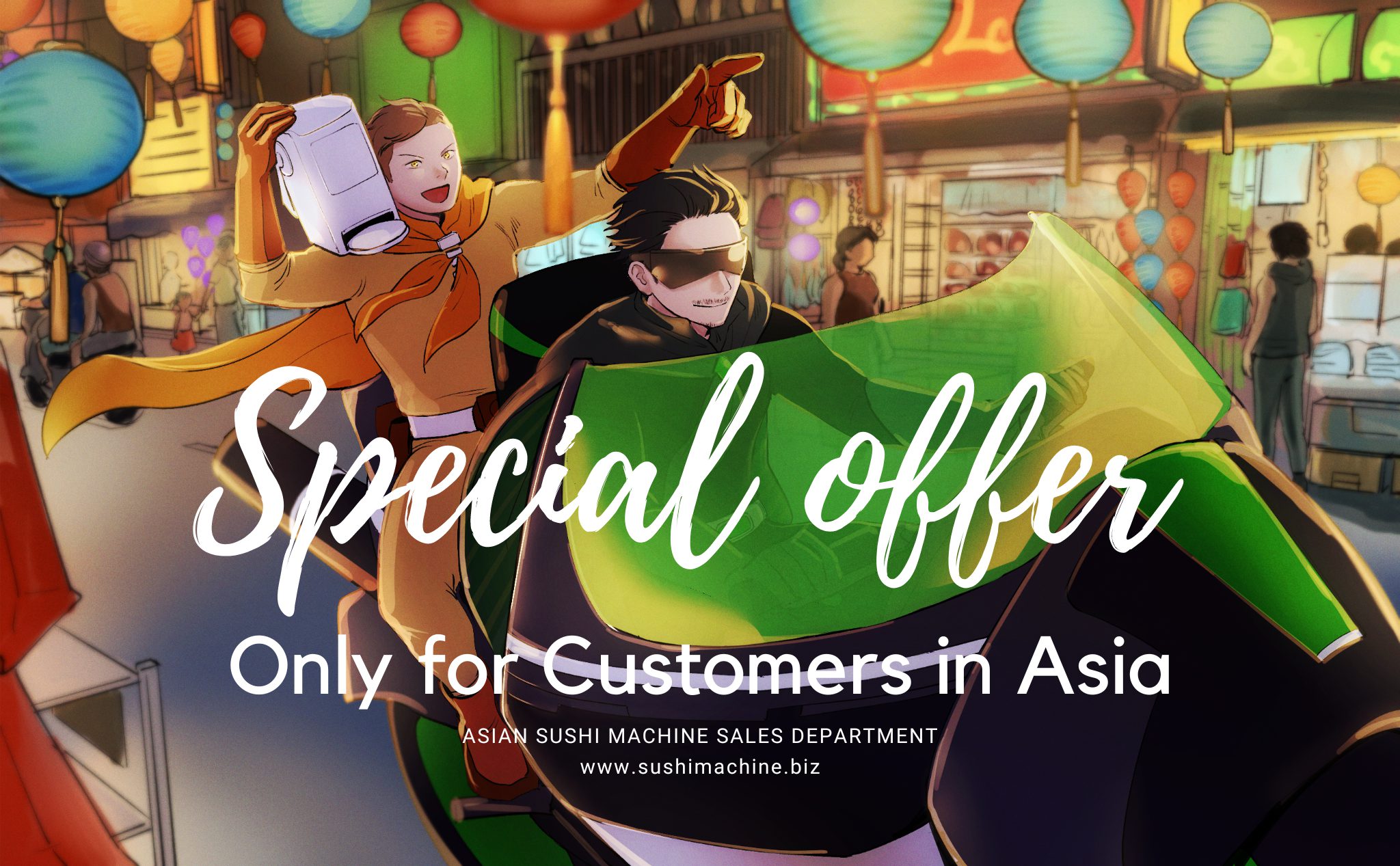 Sushi Robot, Sushi Machine TOP,INC. in Japan